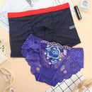 Lace Matching Couple Underwear Set - BigBeryl