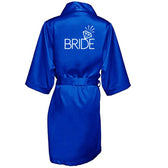 Chic Team Bride Satin Robes For Bridal Party – BigBeryl
