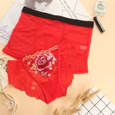 Lace Matching Couple Underwear Set - BigBeryl