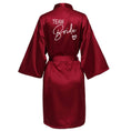 Satin Team Bride Robes For Wedding Shower – BigBeryl