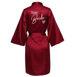 Satin Team Bride Robes For Wedding Shower – BigBeryl