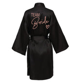 Satin Team Bride Robes For Wedding Shower – BigBeryl