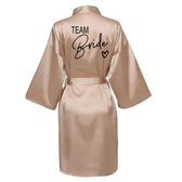 Satin Team Bride Robes For Wedding Shower – BigBeryl