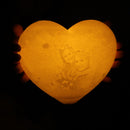 3D Heart Shape Moon Lamp Light - BigBeryl