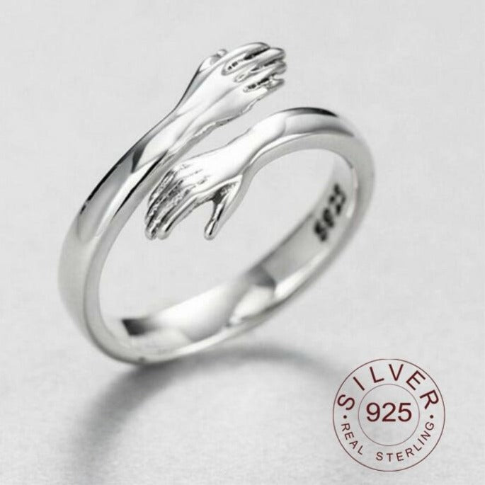 Sterling Silver Hug Ring – BigBeryl