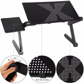 Adjustable Ergonomic Laptop Desk Stand With Mouse Pad - BigBeryl