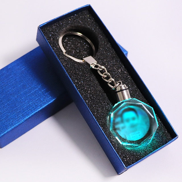 Personalized Photo Keychain with LED - BigBeryl