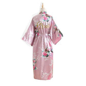 Bride And Bridesmaid Bridal Party Floral Kimono Robes - BigBeryl