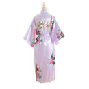 Bride And Bridesmaid Bridal Party Floral Kimono Robes - BigBeryl