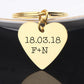 Custom Engraved Heart Keychain - BigBeryl